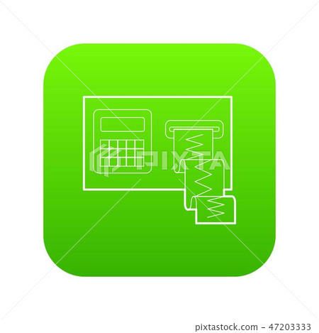 Cardiograph icon green vector - Stock Illustration [47203333] - PIXTA