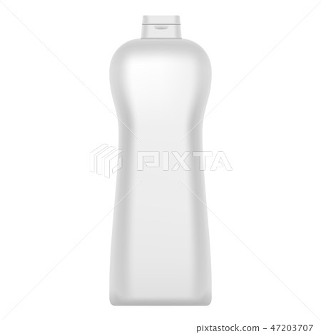 Cosmetic shampoo bottle icon, realistic style - Stock Illustration ...