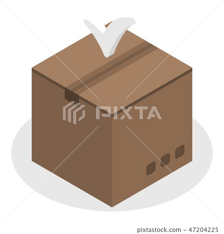 Final delivery box icon, isometric style - Stock Illustration [47204225 ...
