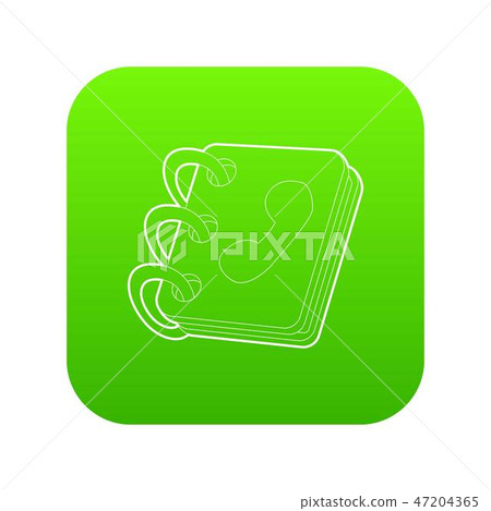 Notebook icon green vector-插圖素材 [47204365] - PIXTA圖庫