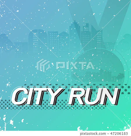 Created city run in comic frame background - Stock Illustration ...