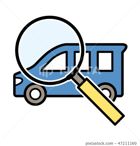 Assessment of ordinary cars, survey icon... - Stock Illustration ...