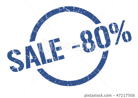 sale -80% stamp - Stock Illustration [47217508] - PIXTA