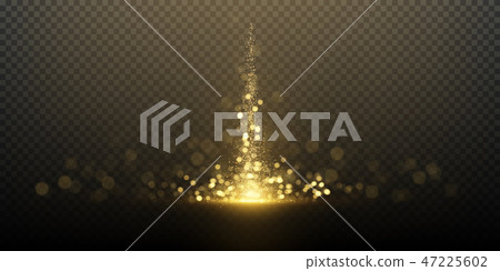 Sparkling golden glittering effect - Stock Illustration [47225602] - PIXTA