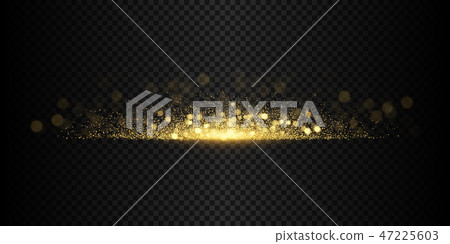 Sparkling golden glittering effect - Stock Illustration [47225603] - PIXTA