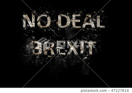 Exploding No Deal Brexit Text - Stock Illustration [47227618] - PIXTA