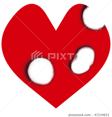 Heart symbol of tattered - Stock Illustration [47234651] - PIXTA
