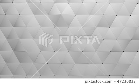 Wall of Triangle-Shaped Tiles Arranged 3d... - Stock Illustration ...