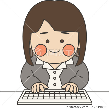 Female character data input - Stock Illustration [47249895] - PIXTA