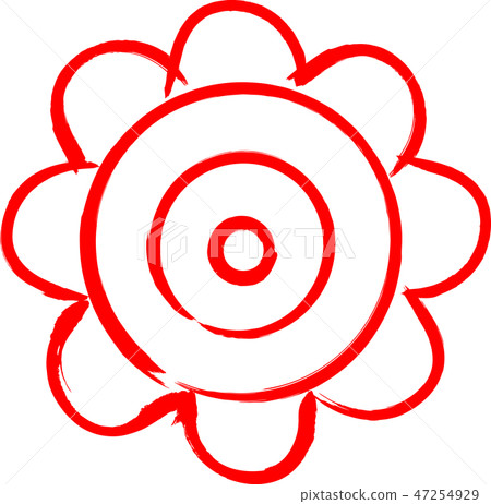 Hanamaru handwriting - Stock Illustration [47254929] - PIXTA