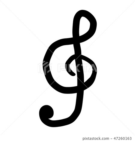 Simple treble clef - Stock Illustration [47260163] - PIXTA