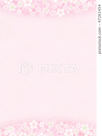 Background material Sakura frame - Stock Illustration [47261454] - PIXTA