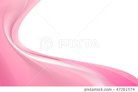 Abstract pink wavy smooth background - Stock Illustration [47261574 ...