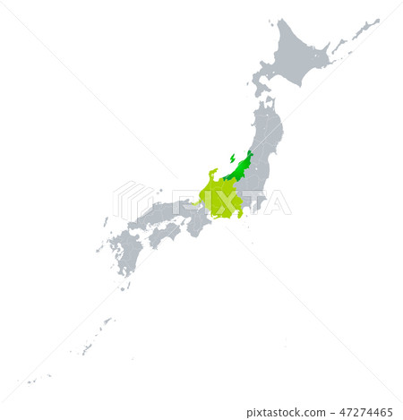 Niigata Prefecture Map - Stock Illustration [47274465] - PIXTA
