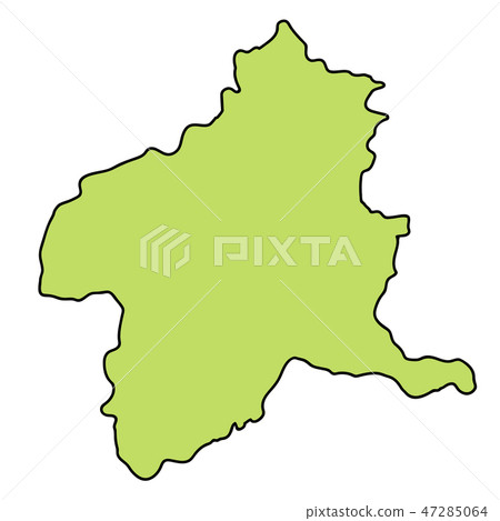 Gunma map frame icon - Stock Illustration [47285064] - PIXTA