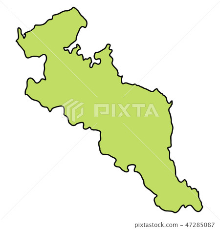 Kyoto map frame icon - Stock Illustration [47285087] - PIXTA