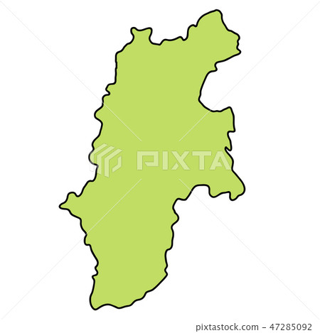 Nagano map frame icon - Stock Illustration [47285092] - PIXTA