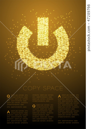 Abstract Shiny Bokeh star pattern Power sign icon - Stock Illustration ...