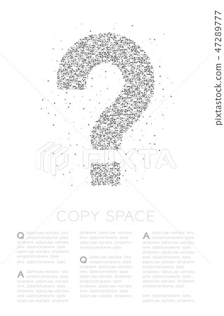 Abstract Geometric Circle pattern Question mark-插圖素材 [47289777] - PIXTA圖庫