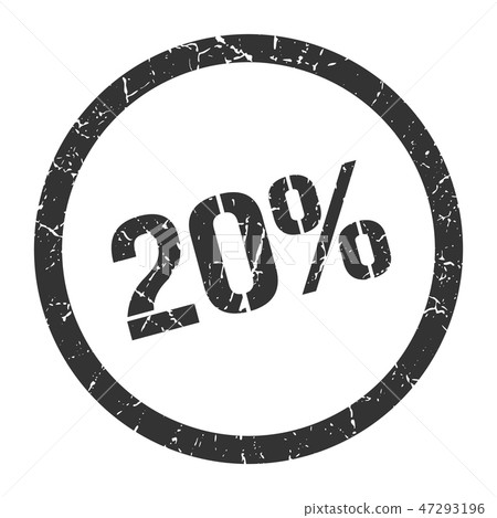 20% stamp - Stock Illustration [47293196] - PIXTA