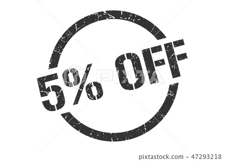 5% off stamp - Stock Illustration [47293218] - PIXTA