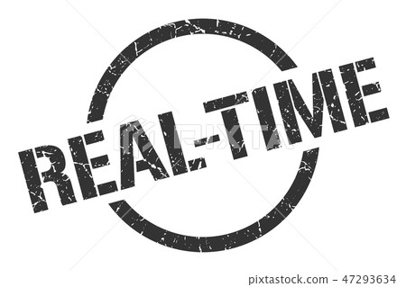 real-time stamp - Stock Illustration [47293634] - PIXTA
