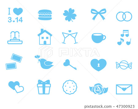 White day icon mark material - Stock Illustration [47300923] - PIXTA
