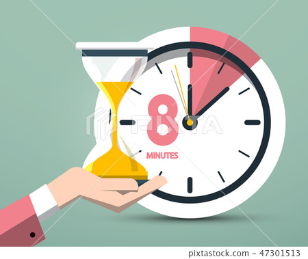 8 Eight Minutes Clock Symbol - Stock Illustration [47301513] - PIXTA
