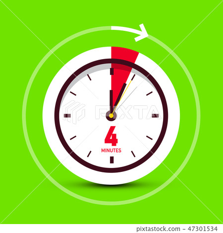 4 Four Minutes Clock Stopwatch Icon-插圖素材 [47301534] - PIXTA圖庫
