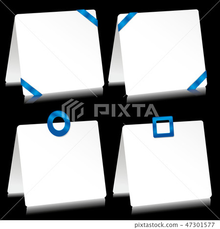 Note pads with blue tape - Stock Illustration [47301577] - PIXTA