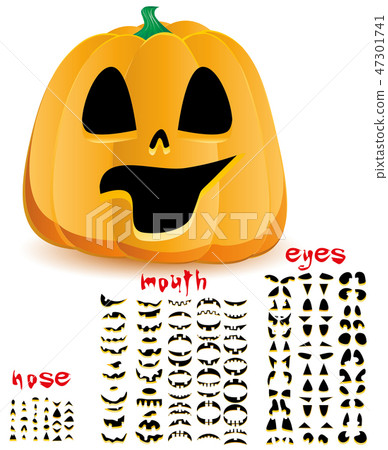 Halloween pumpkin 18-插圖素材 [47301741] - PIXTA圖庫