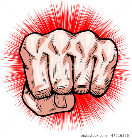 Fist effect line - Stock Illustration [47316226] - PIXTA