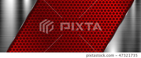 Red metal perforated 3d texture - Stock Illustration [47321735] - PIXTA