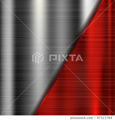 Metal background with red element - Stock Illustration [47321764] - PIXTA