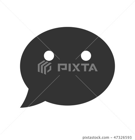 Chat Icon isolated on white background - Stock Illustration [47326593 ...