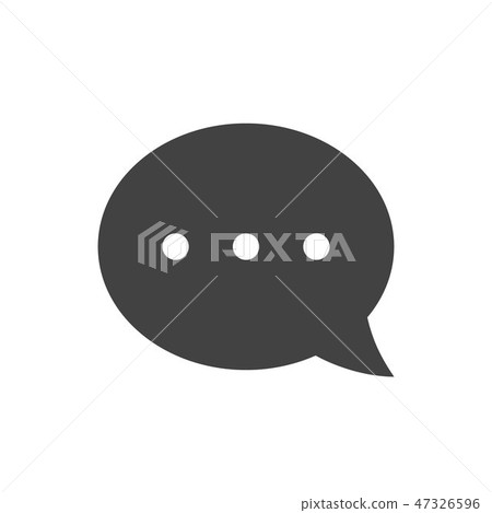 Chat Icon isolated on white background - Stock Illustration [47326596 ...