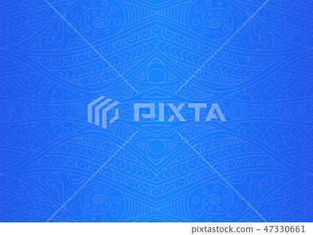 Art with abstract blue linear seamless pattern - Stock Illustration ...