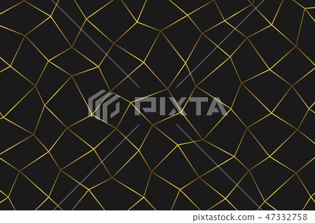 Golden geometric abstract pattern. - Stock Illustration [47332758] - PIXTA
