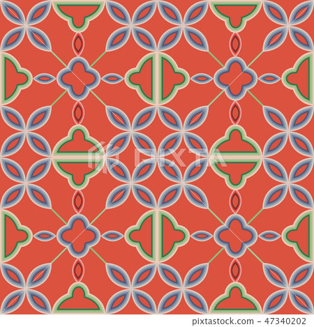 Chinese window pattern vector. Asian flower - Stock Illustration ...