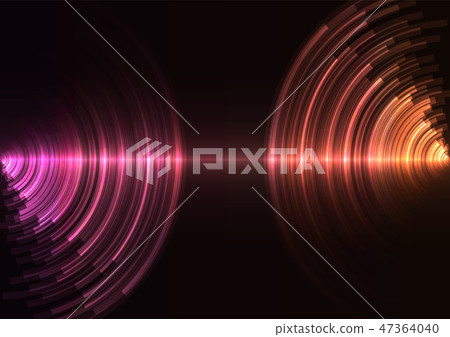 circle digital abstract sheet layer background - Stock Illustration ...