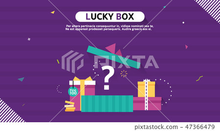 Lucky box event pop - Stock Illustration [47366479] - PIXTA