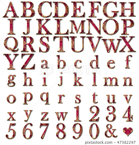 romanization, latin alphabet, alphabet - Stock Illustration [47382297 ...