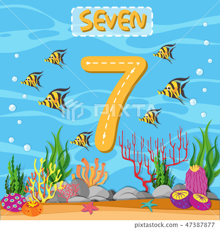 How to write number seven - Stock Illustration [47387877] - PIXTA