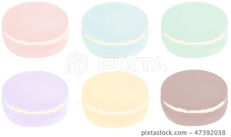 Pastel Macaroons - Stock Illustration [47392038] - PIXTA