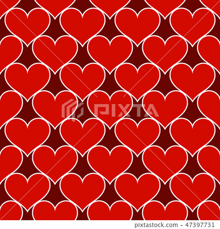 Red hearts love seamless background pattern,... - Stock Illustration ...