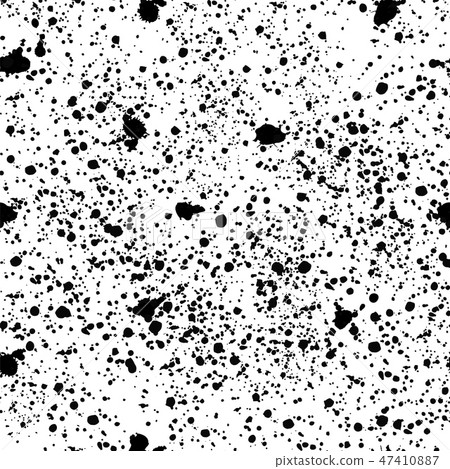 Seamless pattern with black speckles. Spots of... - Stock Illustration ...