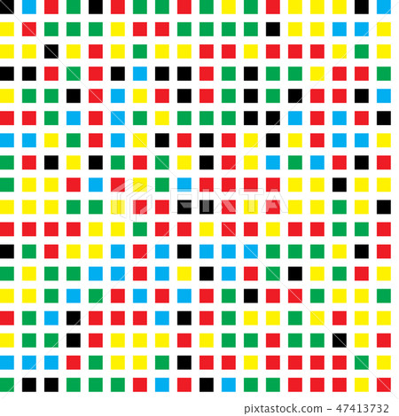 pattern with colored squares - Stock Illustration [47413732] - PIXTA