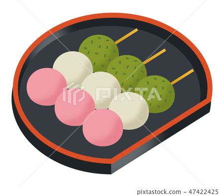 Three color dumplings - Stock Illustration [47422425] - PIXTA