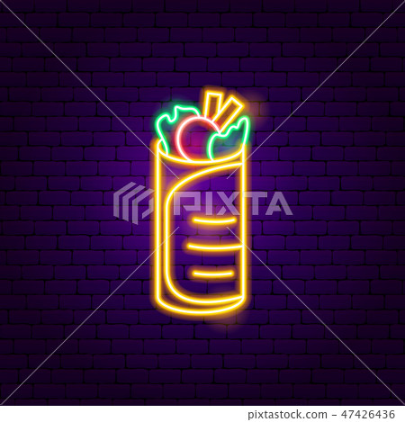 Doner Neon Sign - Stock Illustration [47426436] - PIXTA