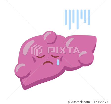 Crying liver cancer Borderless - Stock Illustration [47433374] - PIXTA